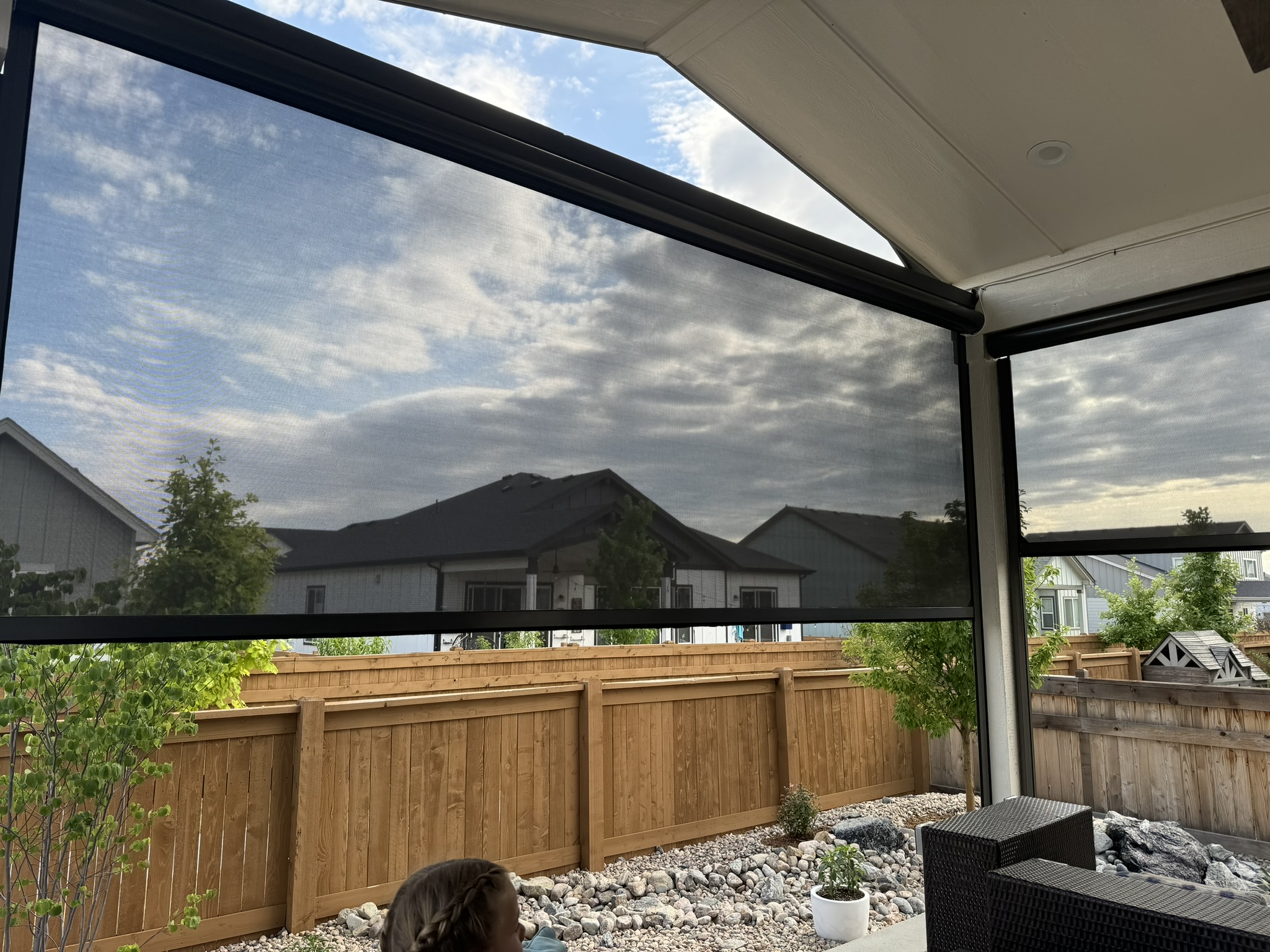 Custom Outdoor Shades | Bumble Bee Blinds