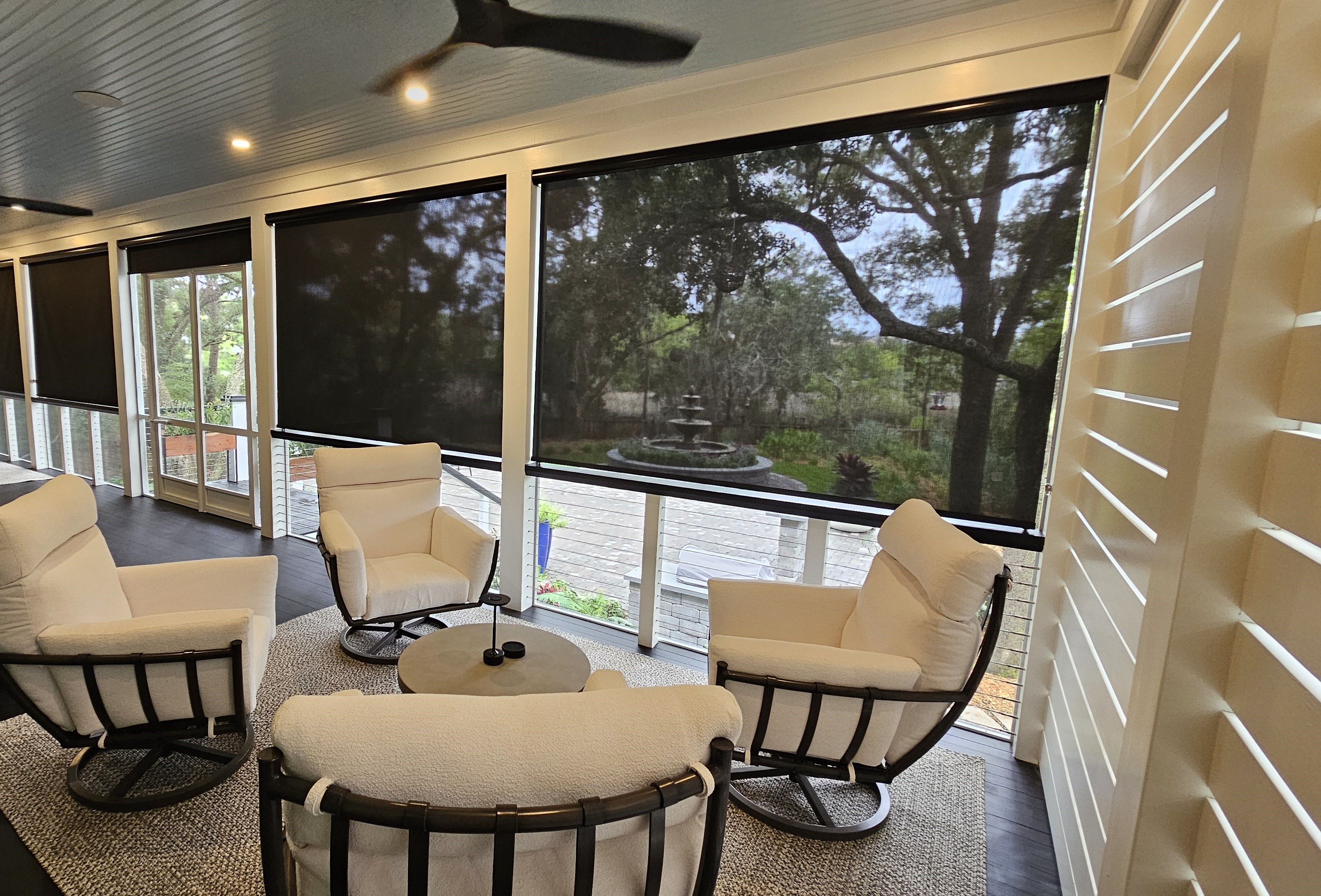 Custom Outdoor Shades | Bumble Bee Blinds
