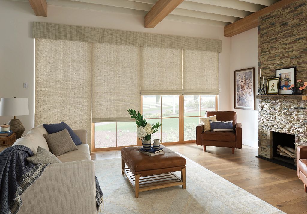 Custom Natural Woven Shades for Window | Bumble Bee Blinds