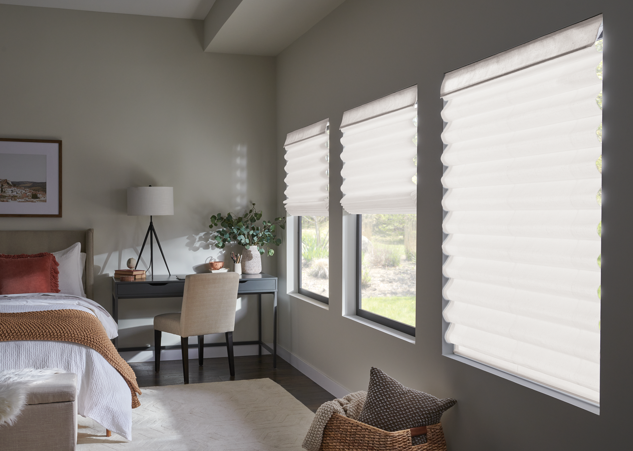 Elegant Roman Shades | Custom Roman Shades for Windows | Bumble Bee Blinds