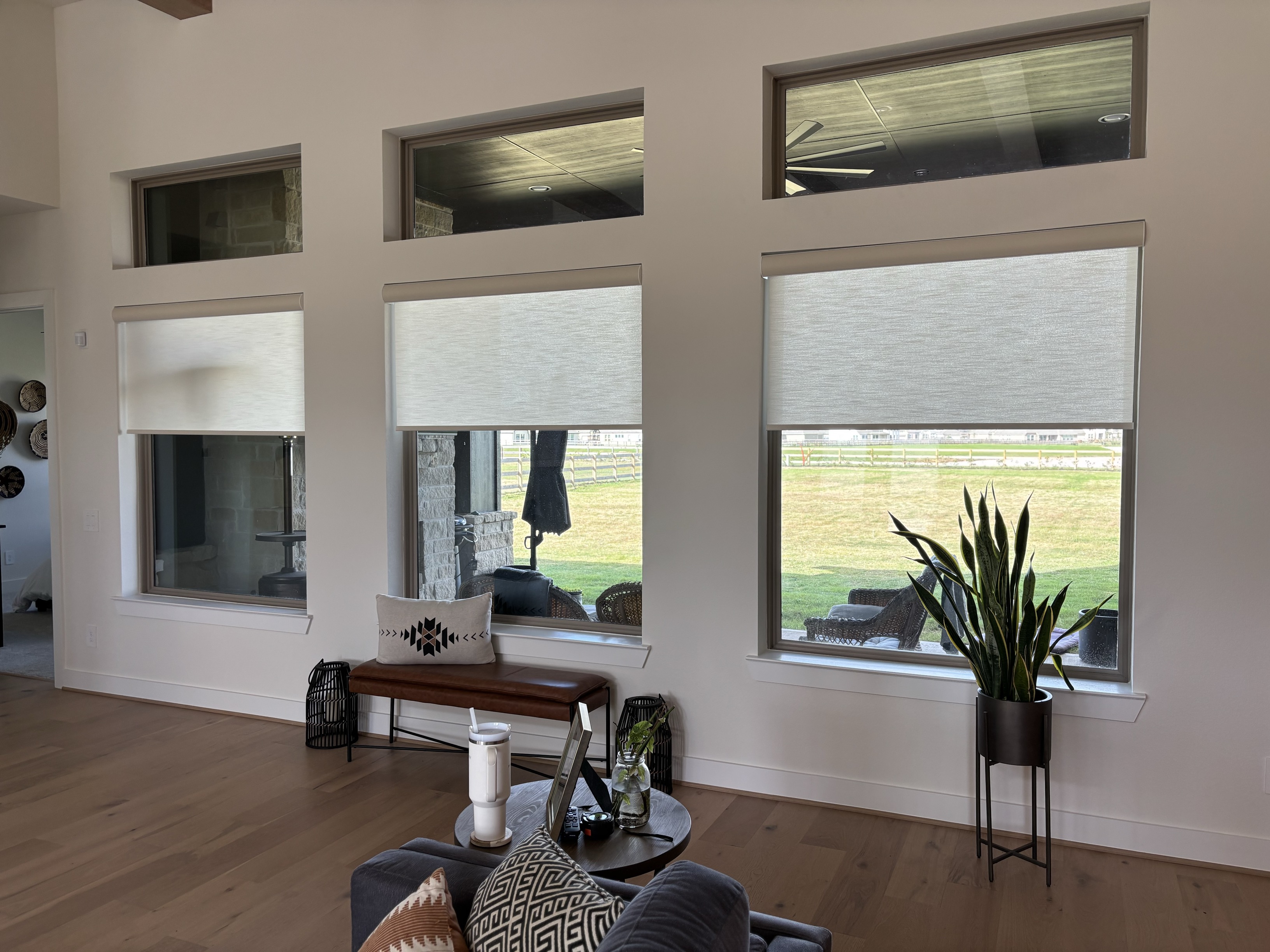 Motorized Roller Shade Install in Waller Tx
